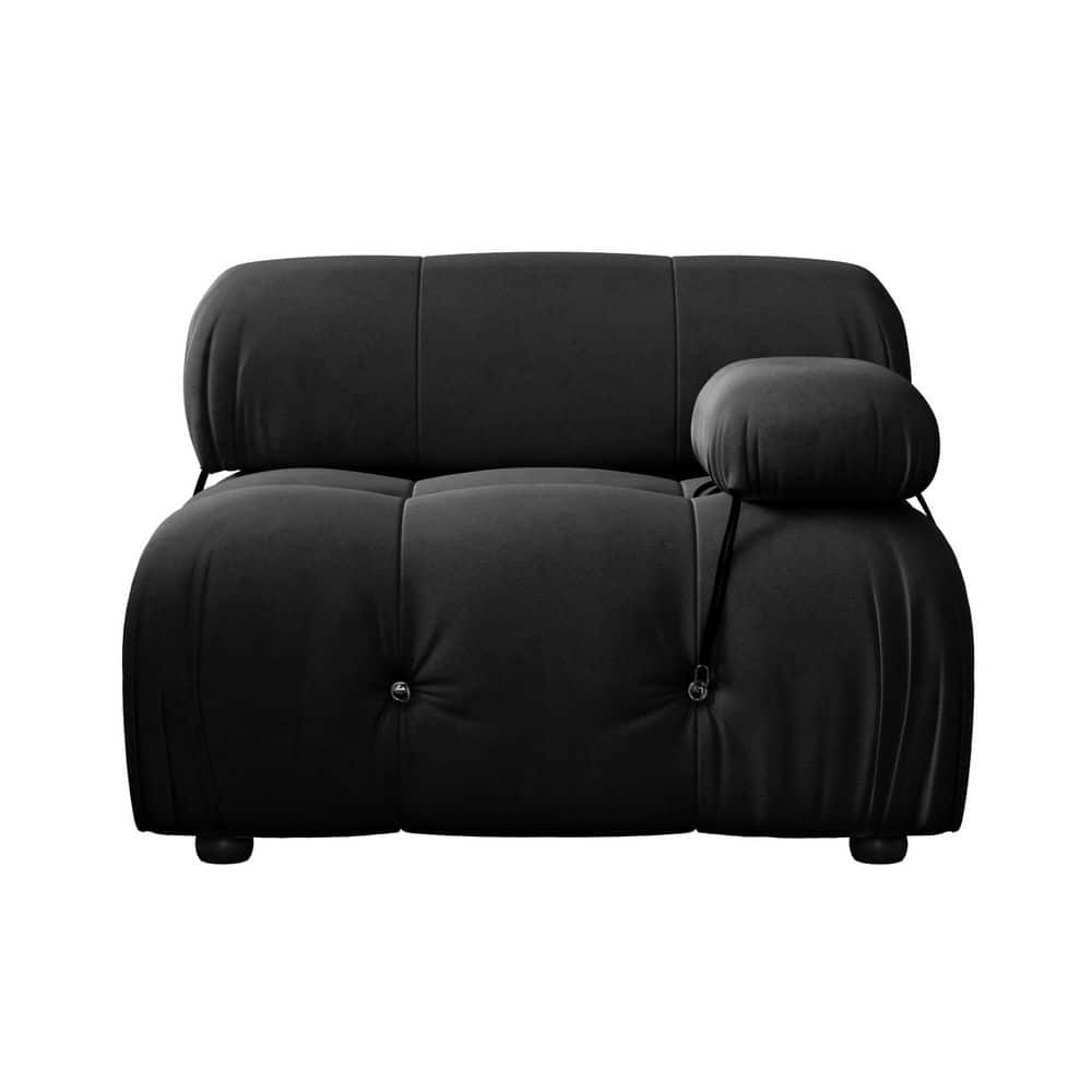 Magic Home Chameleon 34.6 in. Square Arm 1-piece Modern Velvet Modular ...