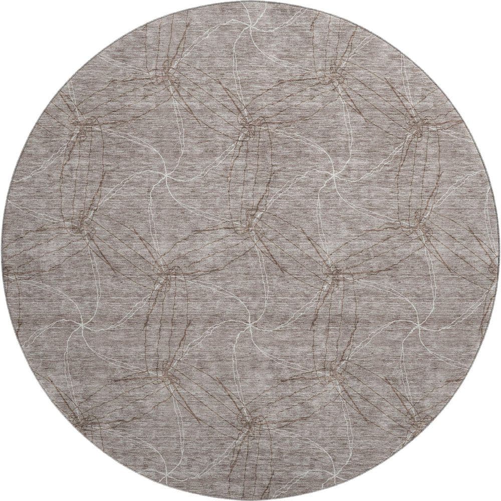 Addison Rugs Mayfield Premium Machine Washable Abstract AMF968 Taupe 8 ...