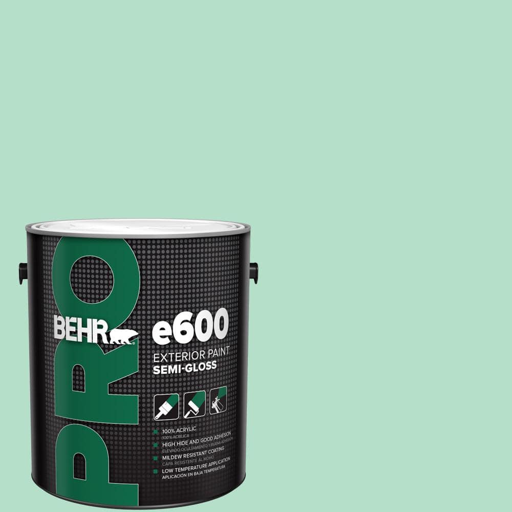 BEHR PRO 1 gal. #480C-3 Aqua Bay Semi-Gloss Exterior Paint PR67001 ...