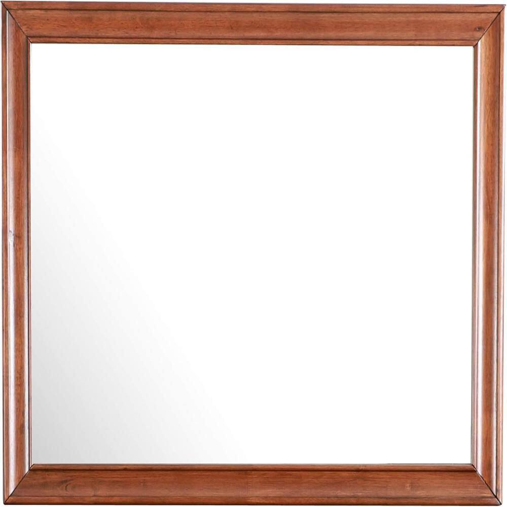 HOME IMPORTS EMPORIUM Brown 34 in. W x 2 in. H Rectangle Framed Mirror ...