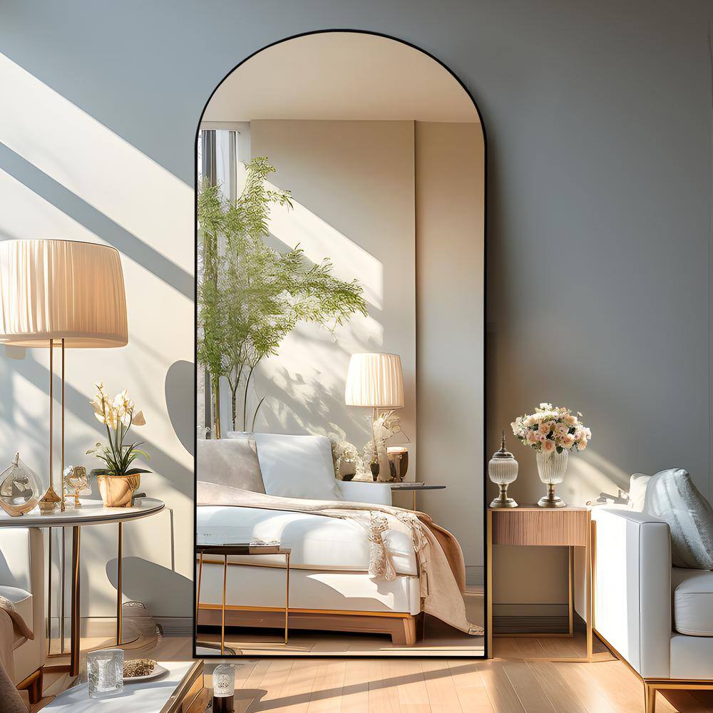 Have a question about Dovelina 38 in. W x 71 in. H Arch Mirror Black ...