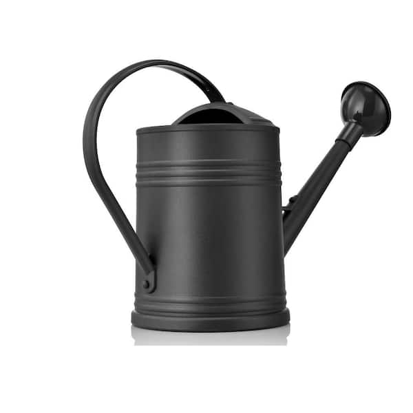 SenQWFa 0.5 gal. Black Plastic Watering Can Indoor and Outdoor Plants ...