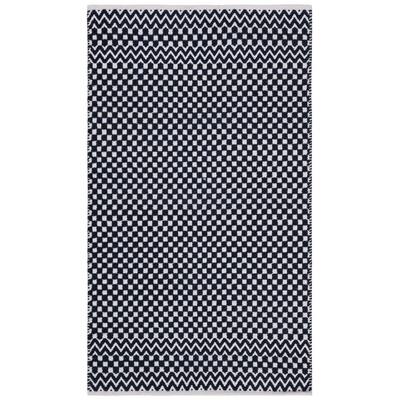 SAFAVIEH Boston Navy 8 ft. x 10 ft. Geometric Diamonds Area Rug BOS685D ...