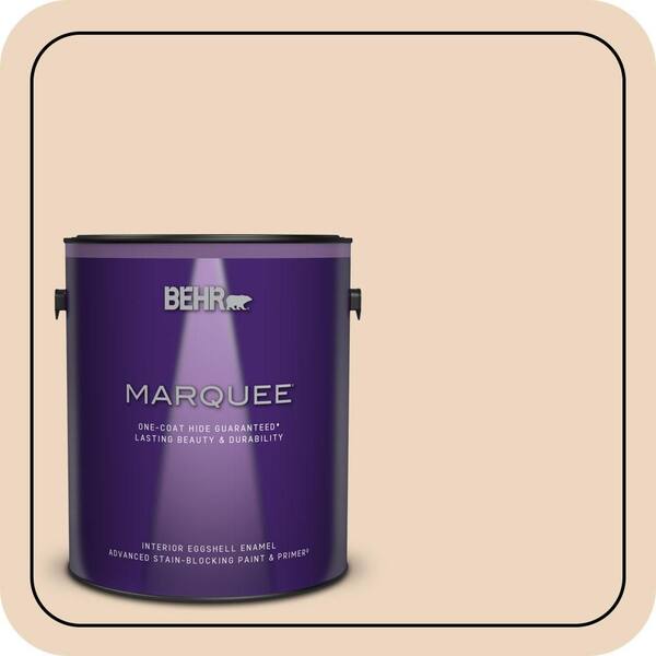 BEHR MARQUEE 1 Gal. #PPU4-10A Sandy Beige Eggshell Enamel Interior ...