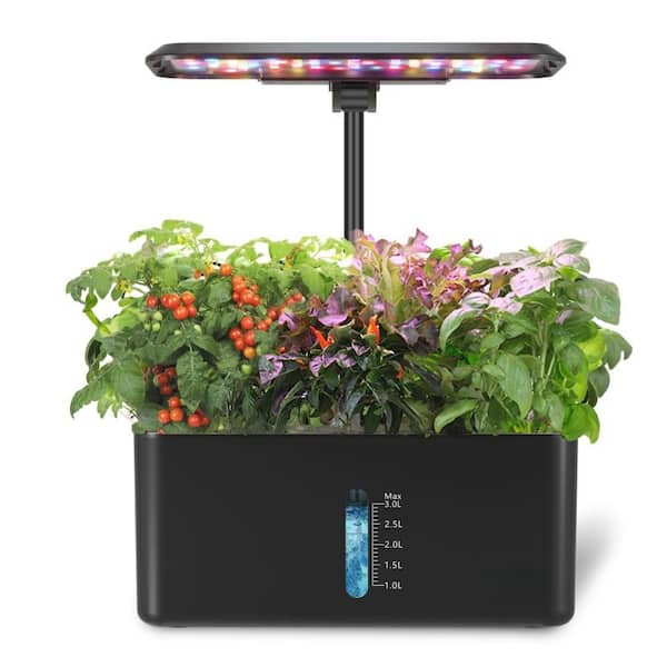 hcman 8 Pods Hydroponics Growing System with Grow Light Plants, Height ...