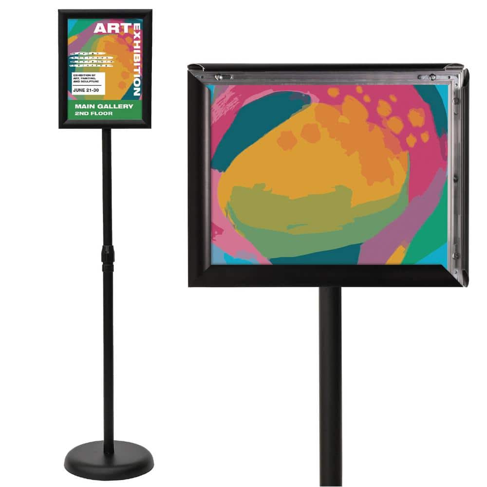 EXCELLO GLOBAL PRODUCTS Pedestal Sign Holder EGP-HD-0516 - The Home Depot