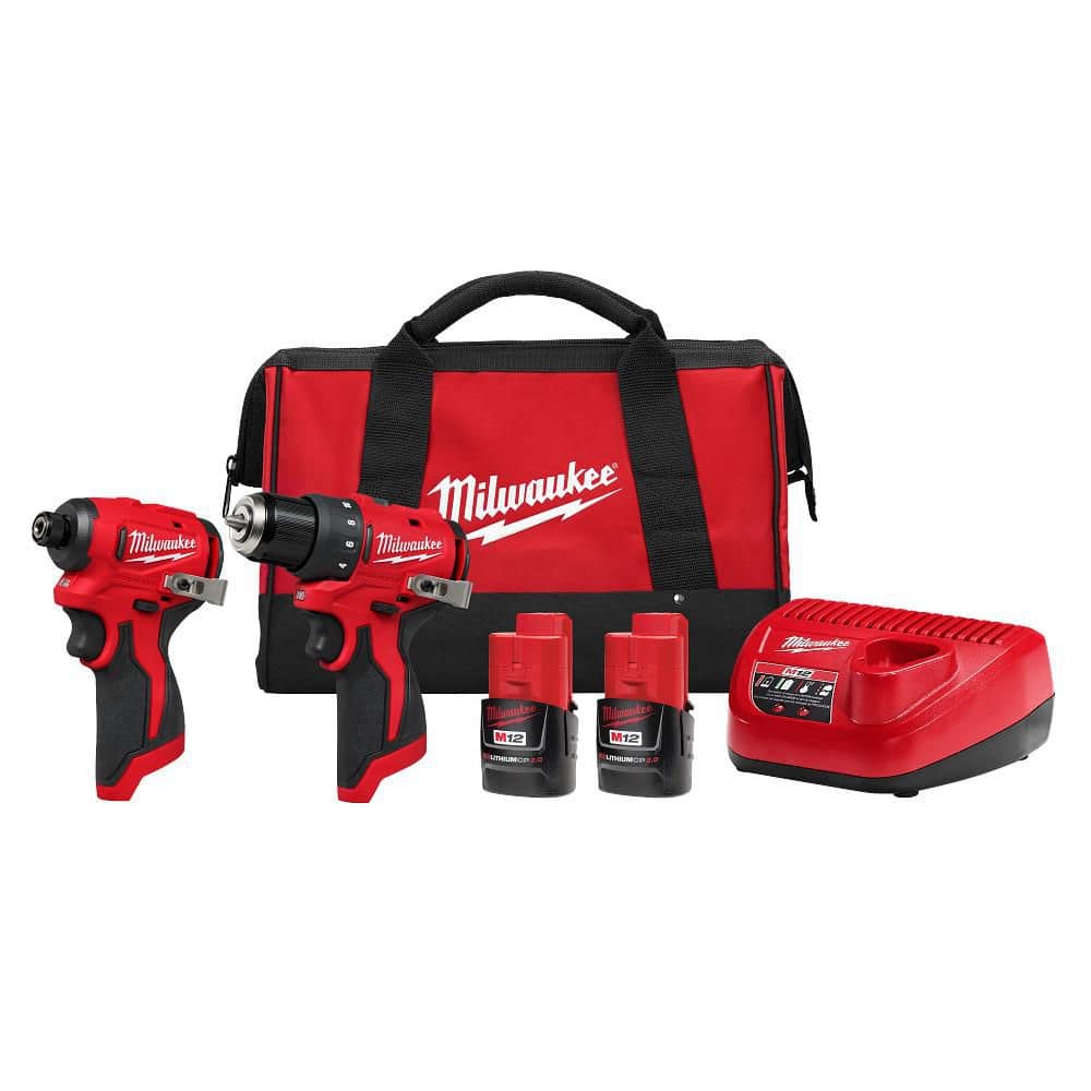 Milwaukee M12 12-Volt Lithium-Ion Brushless Cordless Subcompact Drill ...