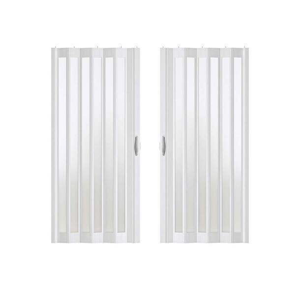 ARK DESIGN 76 in. x 78.75 in. White Dual Layer 1 Lite Frosted Acrylic ...