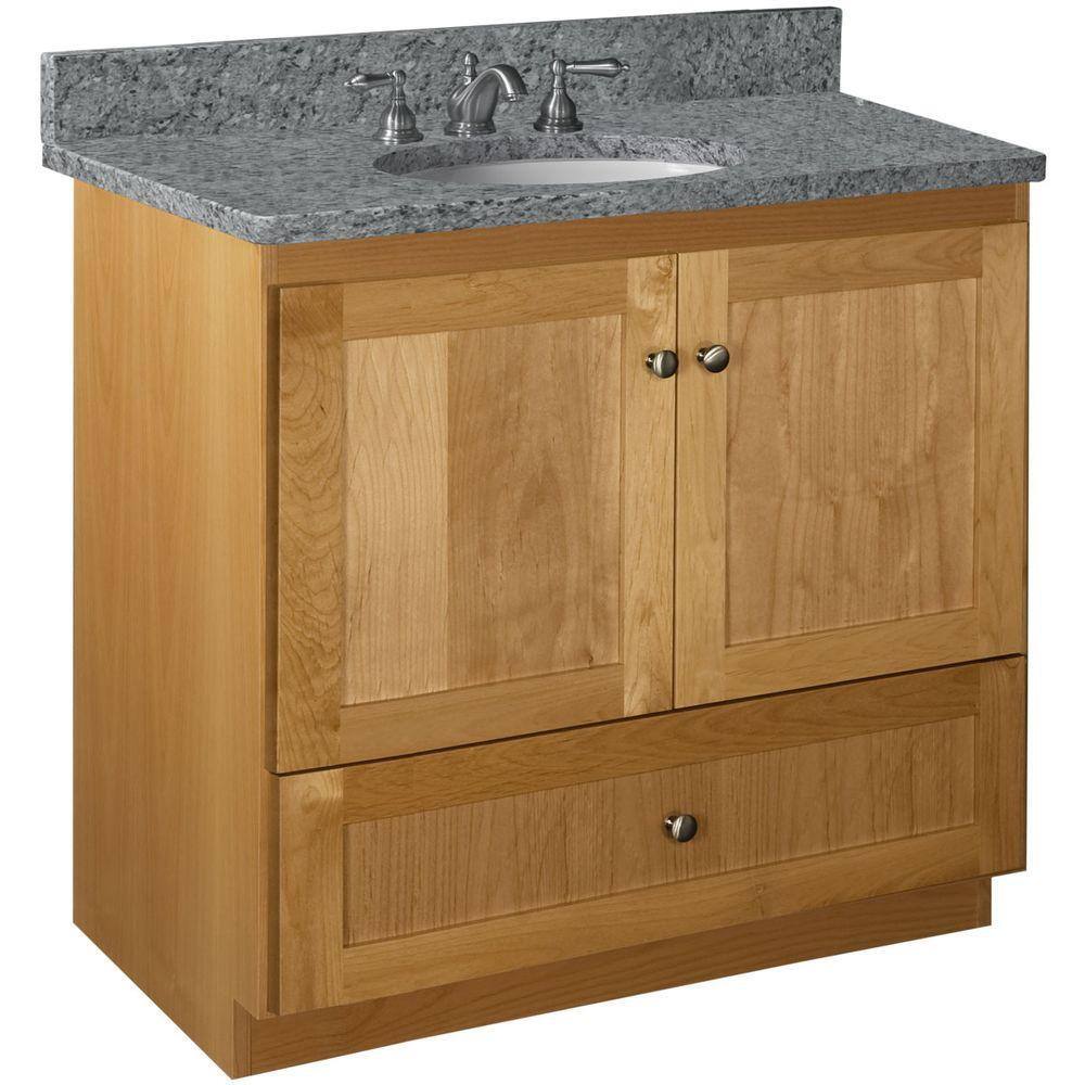 Simplicity by Strasser Shaker 36 in. W x 21 in. D x 34.5 in. H Bath ...