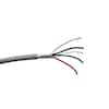 Micro Connectors, Inc 500 ft. 22AWG/4 Conductors Gray Stranded-Shielded ...