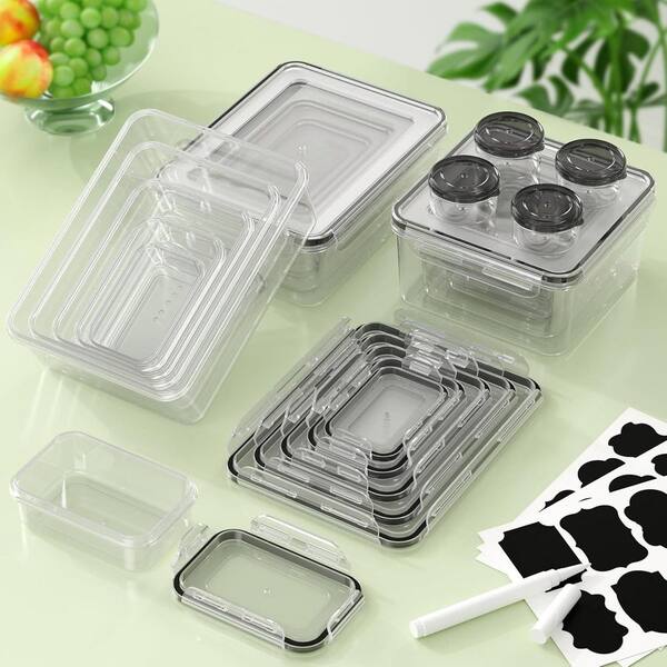 Adrinfly 18-Pack Reusable BPA-Free Leak Proof Food Storage Containers ...