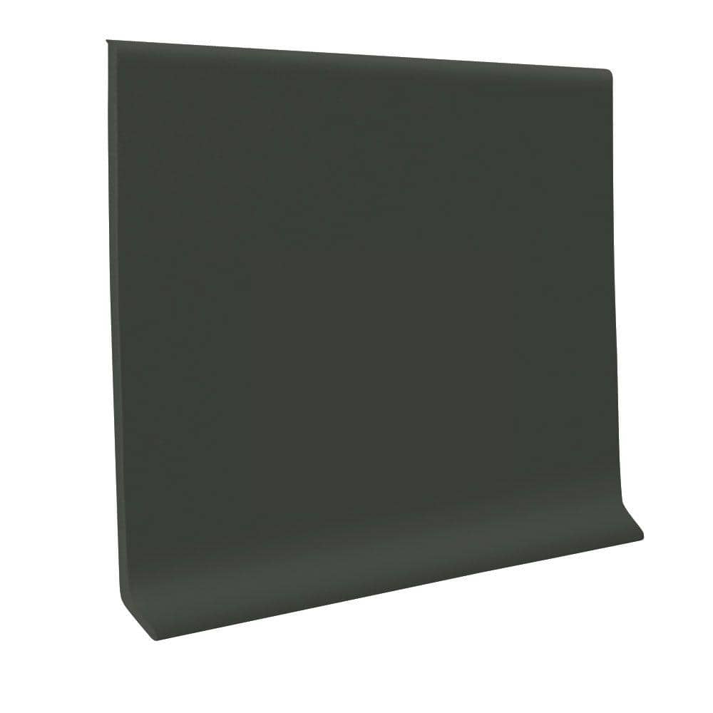 ROPPE Black Brown 4 in. x 1/8 in. x 120 ft. Thermoplastic Rubber Wall ...
