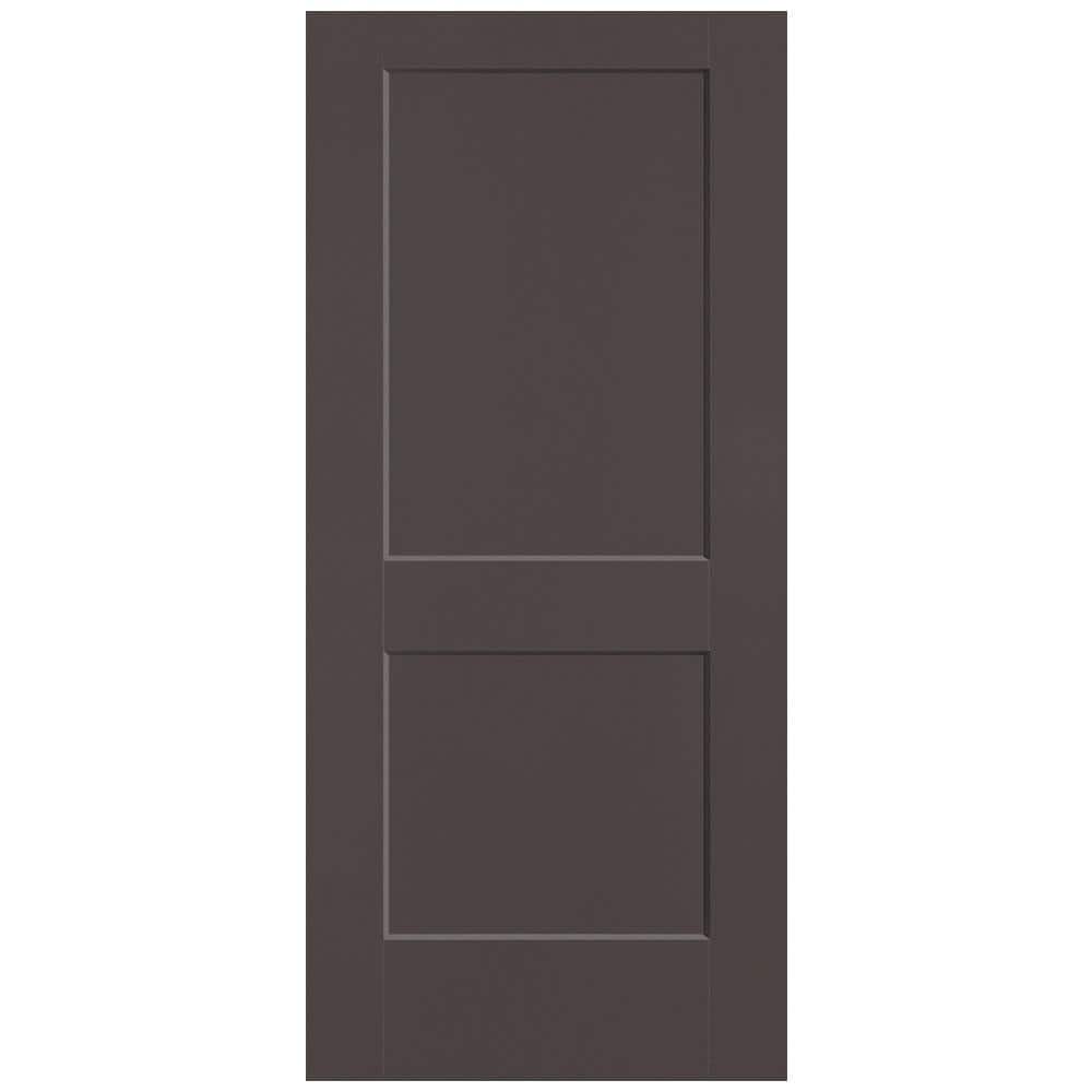 Masonite 36 in. x 80 in. 2-Panel Logan Single Bore Hollow Core Willow ...