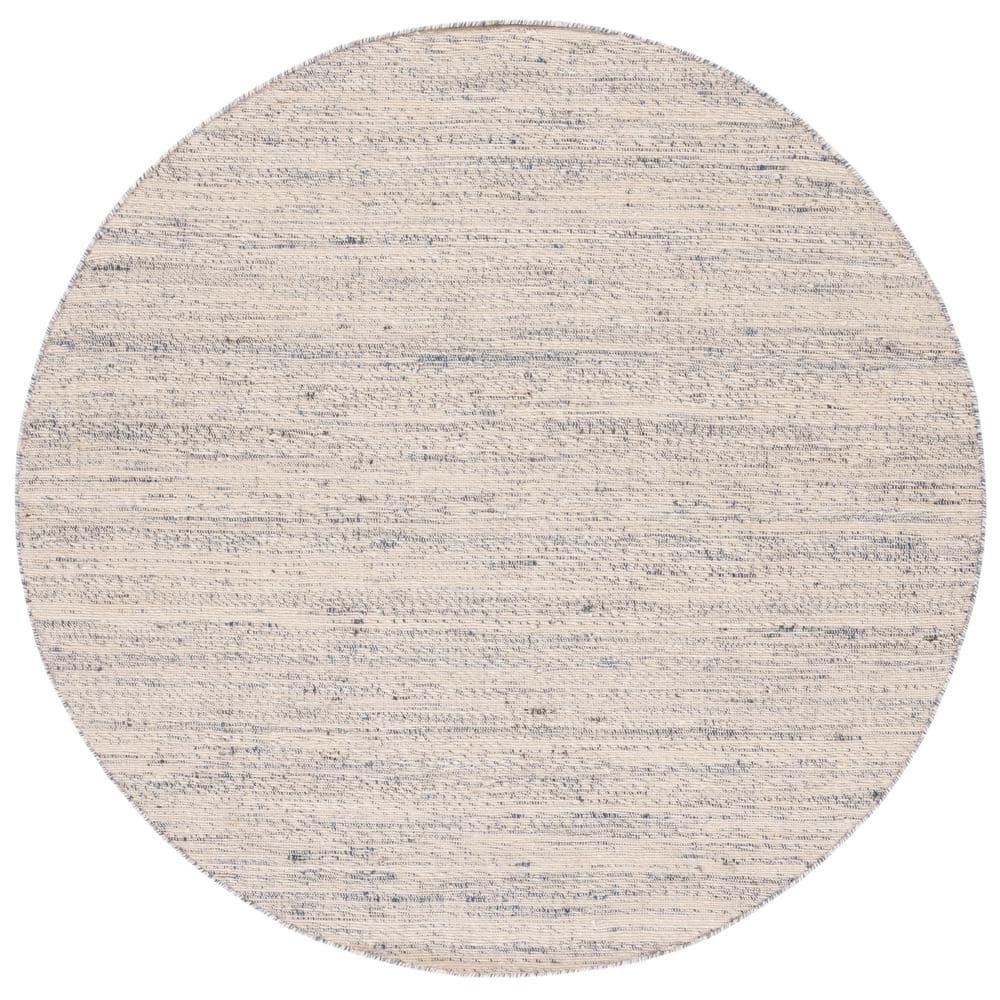 SAFAVIEH Natural Fiber Beige/Gray 6 ft. x 6 ft. Abstract Distressed ...