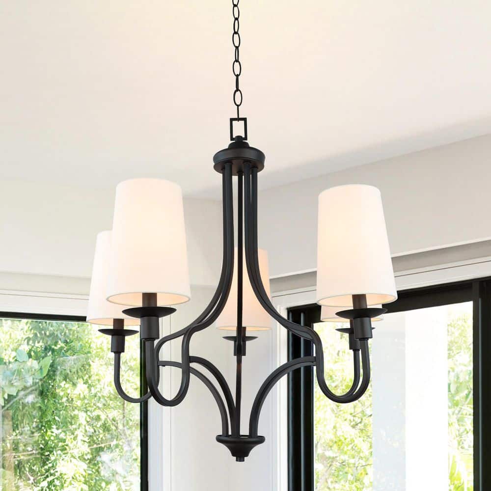 Sunpez 26 in. W, 5-Light Ceiling Light Adjustable Hanging Length ...