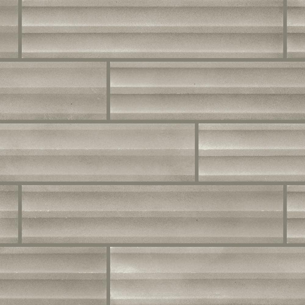 Daltile Indoterra Riverbed 2 in. x 9 in. Matte Porcelain Fluted ...