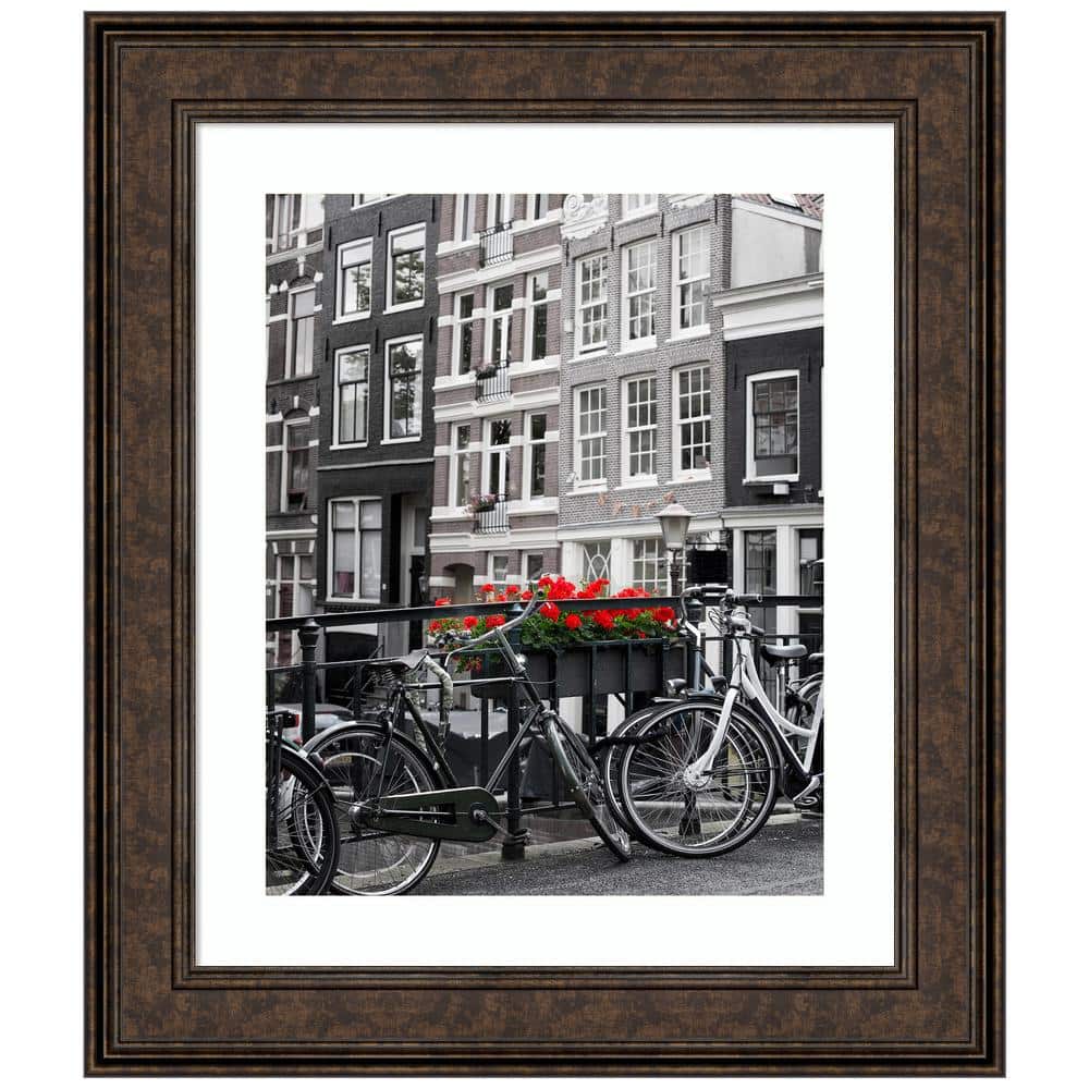 Amanti Art Ridge Bronze Picture Frame Opening Size 24 x 20 in. (Matted ...