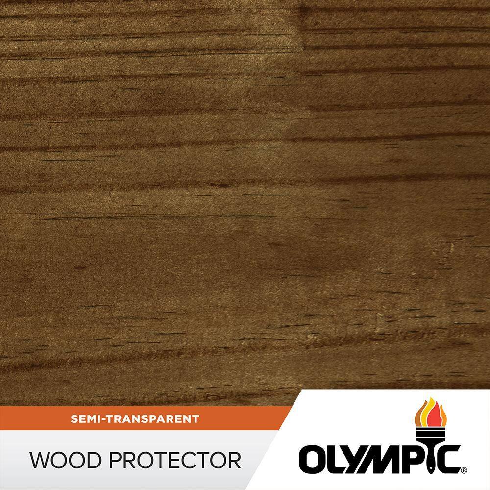 Olympic Wood Protector 1 gal. ST-2002 Black Walnut Exterior Semi ...