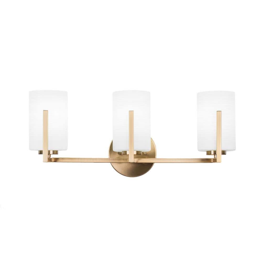 Cottonwood 21 in. 3-Light New Age Brass Vanity Light 4R51R3NAB4061 ...