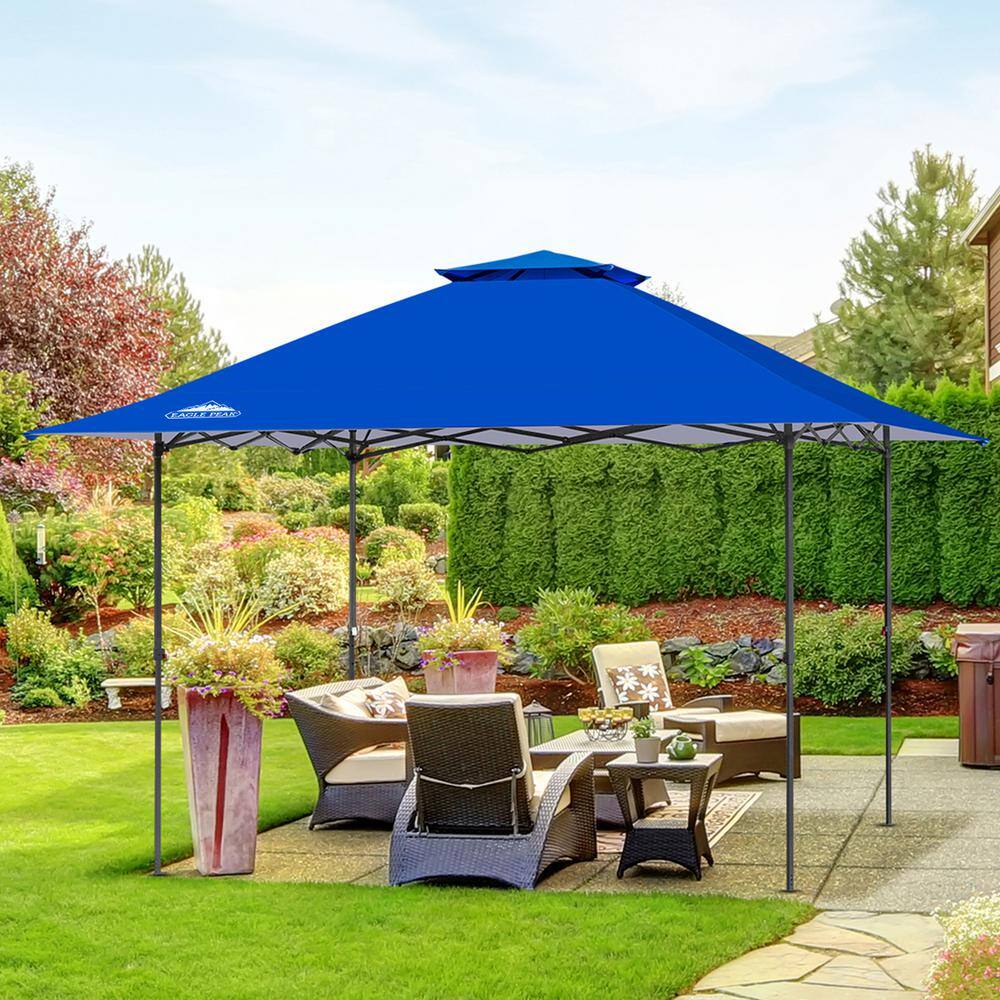EAGLE PEAK 13 ft. x 13 ft. . Straight Leg Pop Up Canopy Tent Instant ...