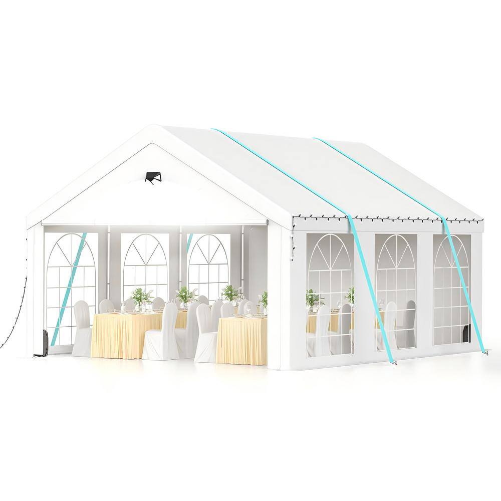 10 ft. x 20 ft. Party Wedding Tent, with Mobile Side Walls, Terrace ...