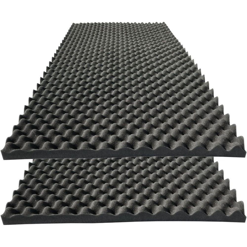 KIWDZFU 2-Pack 48x24x2 Inch Egg Crate Acoustic Foam Panels, High ...