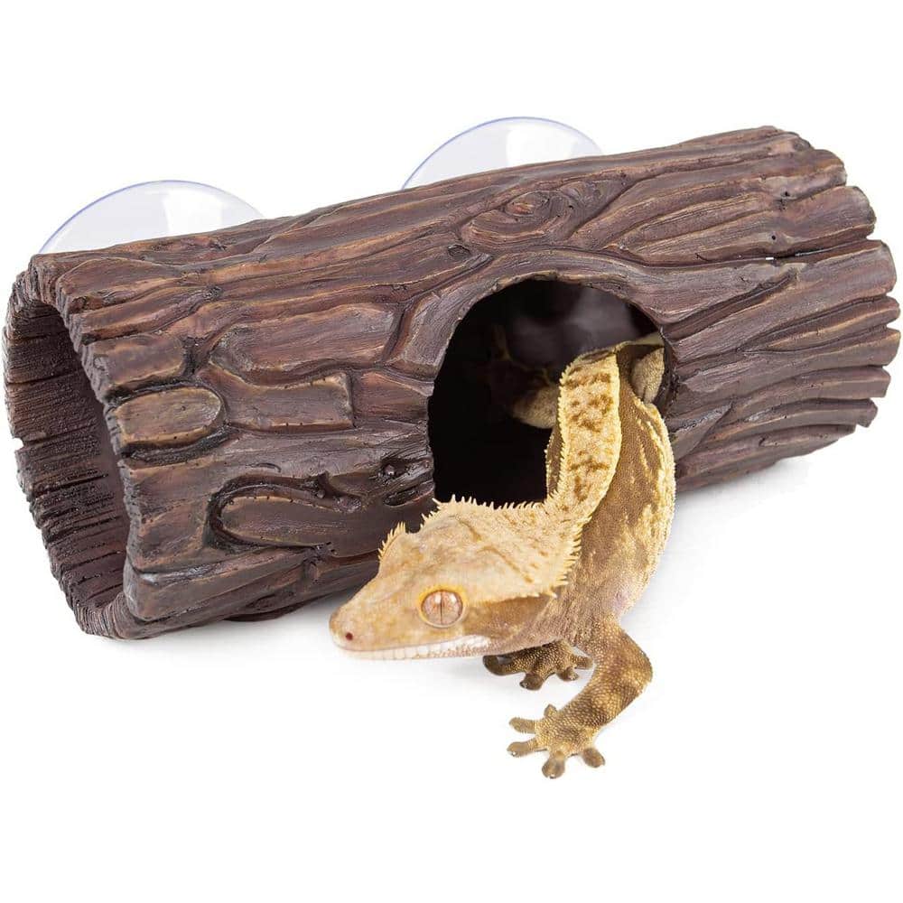 Afoxsos Resin Hollow Tree Trunk Cave Hideout for Tank and Aquarium ...