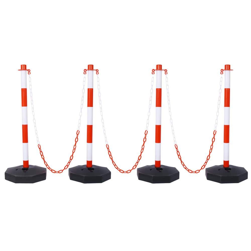 Tidoin 4-Pack Red 11.25 in. x 11.25 in. x 2.7 ft. Composite Fence ...