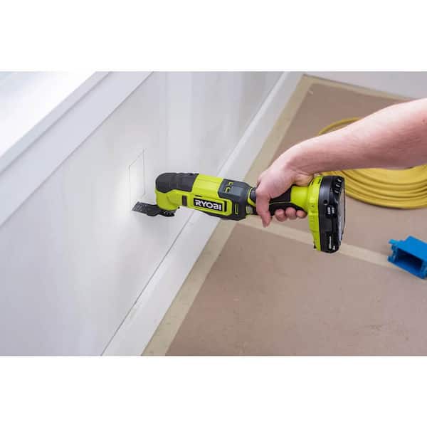 RYOBI ONE+ 18V Cordless Oscillating Multi-Tool (Tool Only) with 4-Piece ...