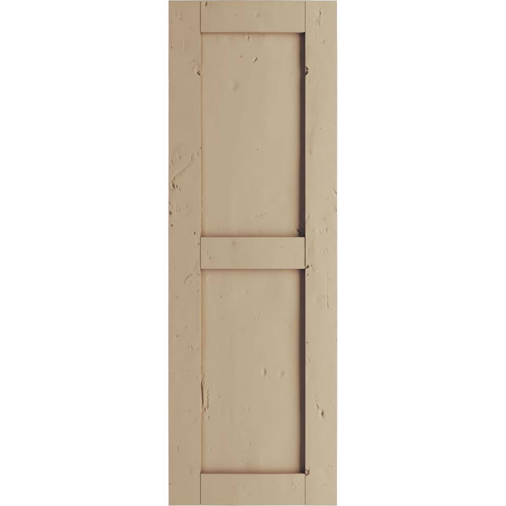 Ekena Millwork 15 in. x 78 in. Timberthane Polyurethane 2-Equal Panel ...