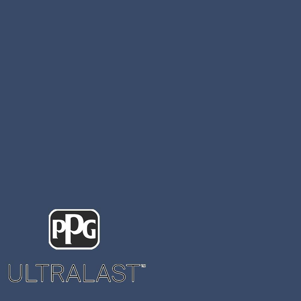 PPG UltraLast 5 gal. #PPG1164-7 Annapolis Blue Matte Interior Paint and ...