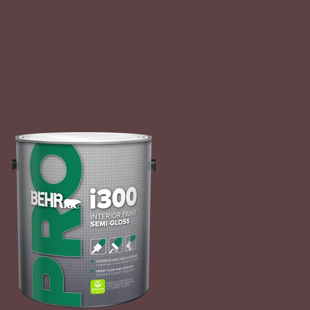 BEHR PRO 1 gal. #110F-7 Deep Garnet Semi-Gloss Interior Paint PR37301 ...