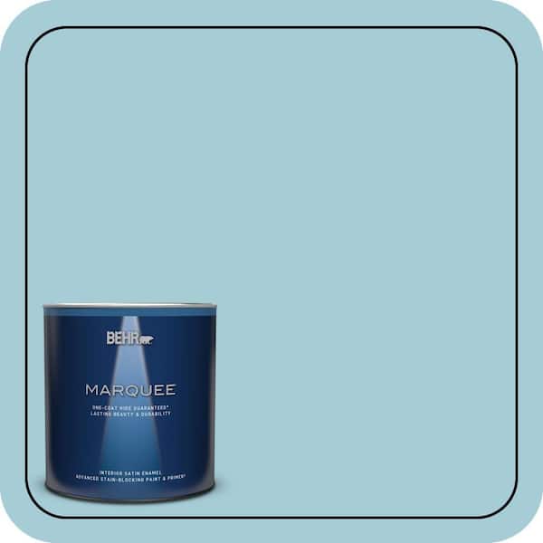BEHR MARQUEE 1 qt. #S460-2 Drip Satin Enamel Interior Paint & Primer ...