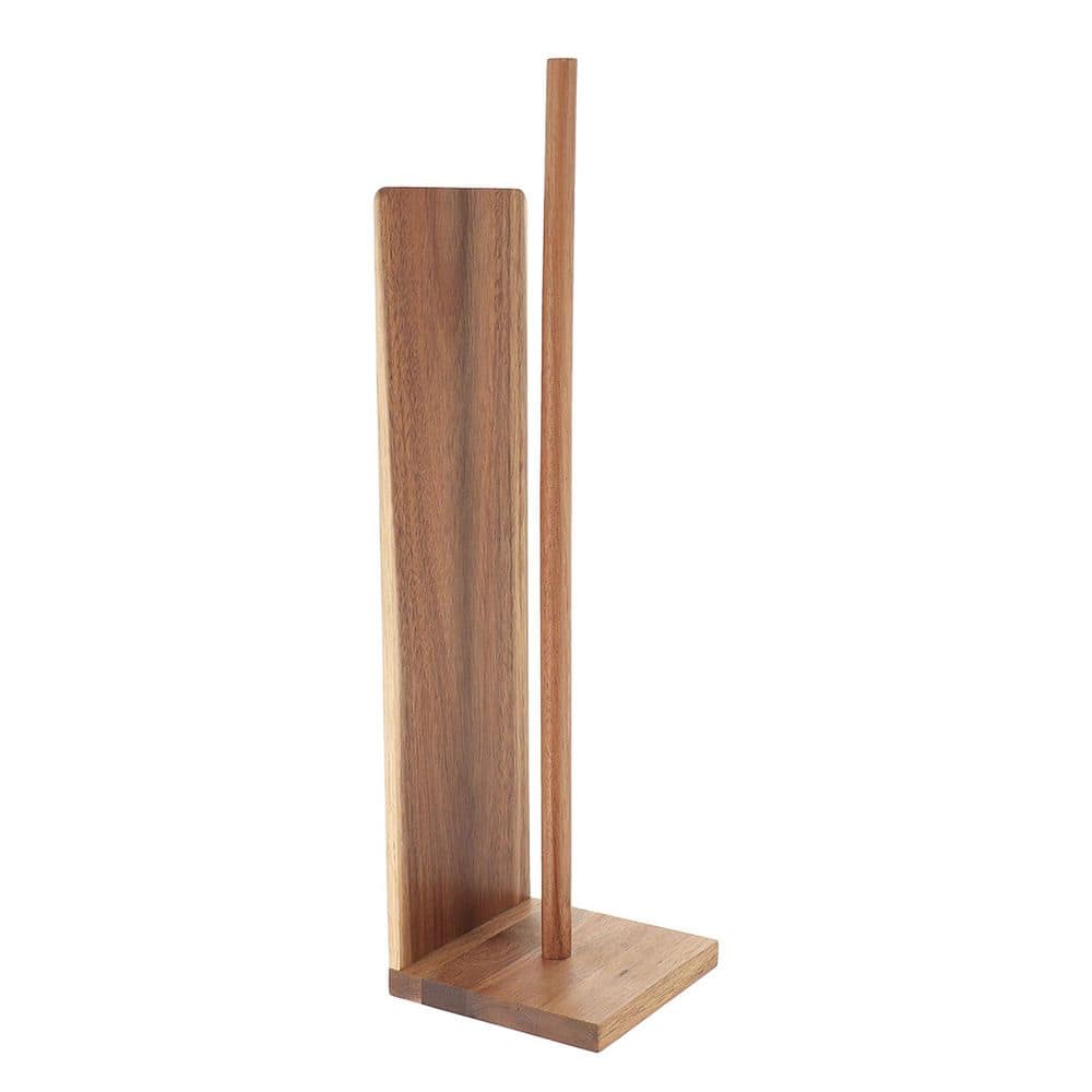 EVIDECO French home goods Acacia Freestanding Brown Toilet Paper Holder ...