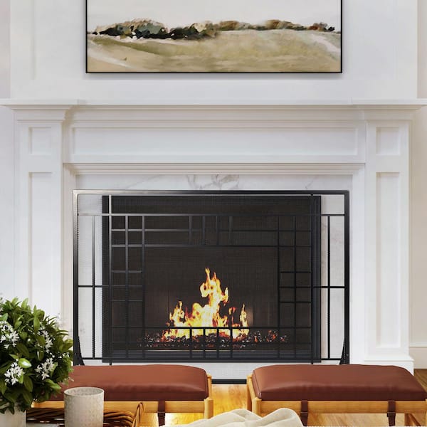 Modern Fireplace Screens Emma Firescreen Small Lumière Eldvarm
