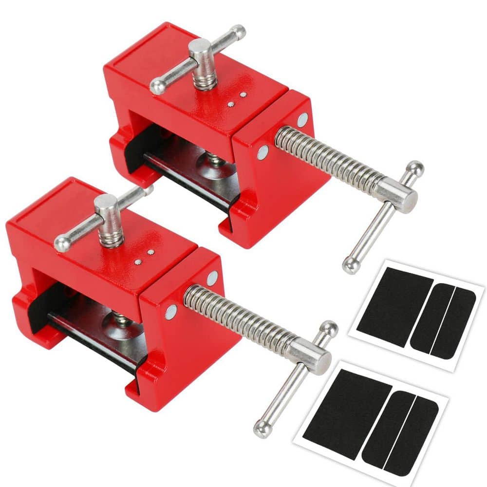 Wudkey 2 Pack Red Cabinet Clamps, Cabinet Installation Cabinetry Clamps ...
