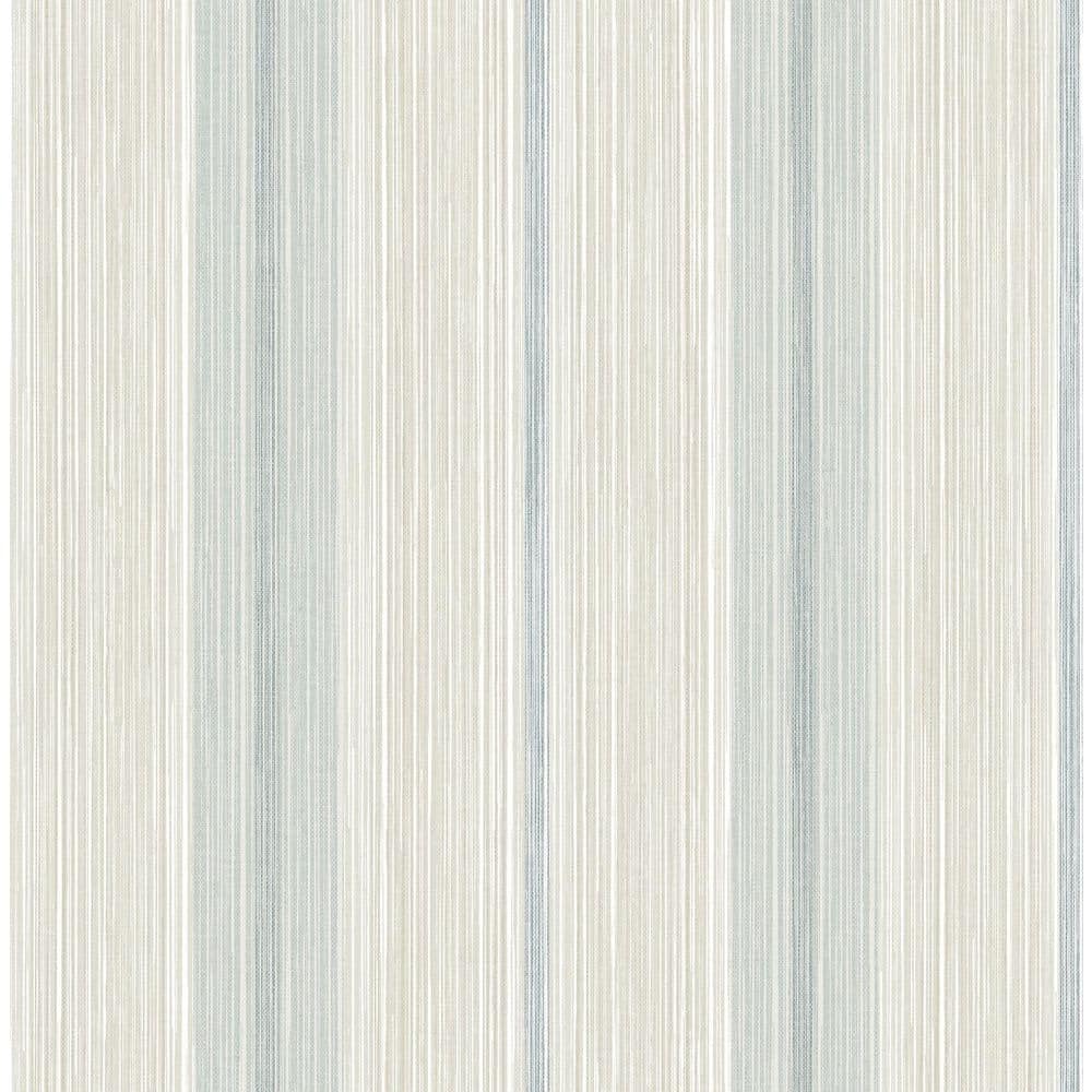 A-Street Prints Ames Light Blue Linen Stripe Wallpaper Sample 4173 ...