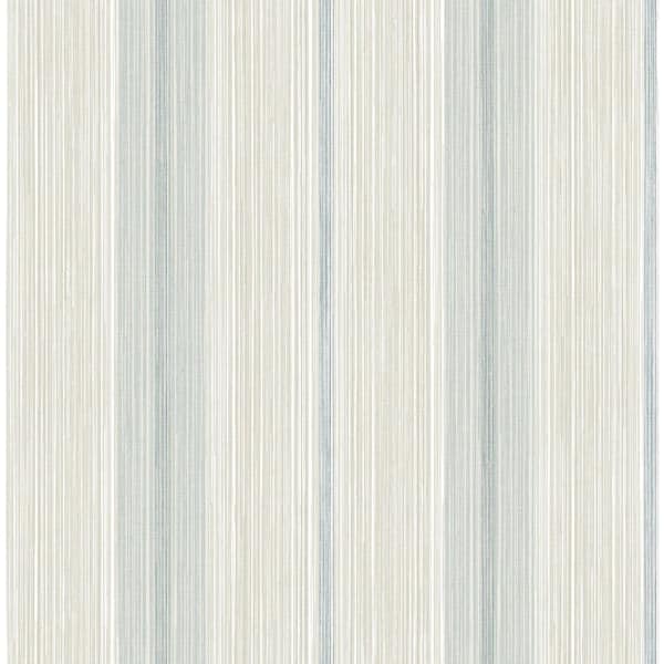 A-Street Prints Ames Light Blue Linen Stripe Wallpaper Sample 4173-27660SAM - The Home Depot