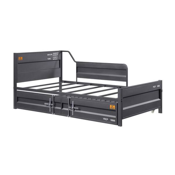 Acme Furniture Cargo Gunmetal Twin Panel Beds Metal Frame 39885
