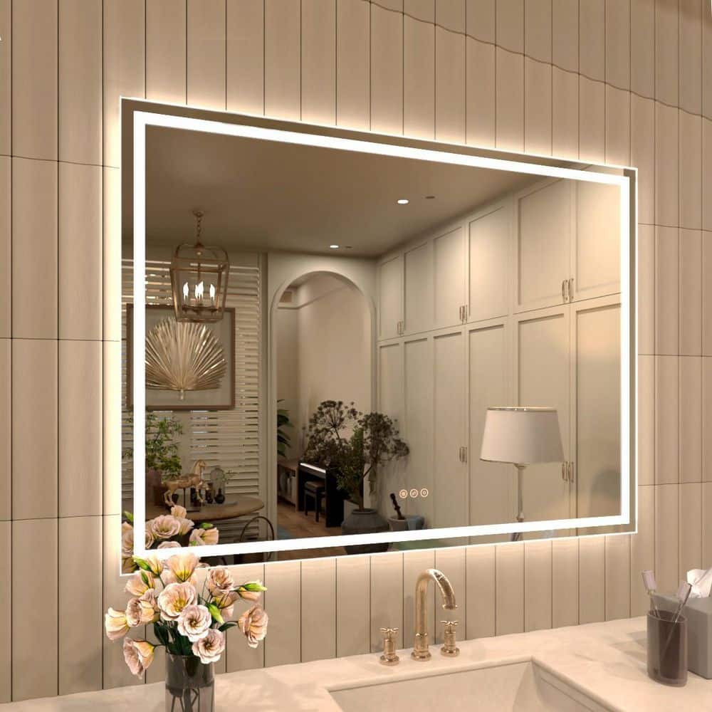 TaiMei Luma Pro 48 in. W x 36 in. H Rectangular Frameless LED Light ...