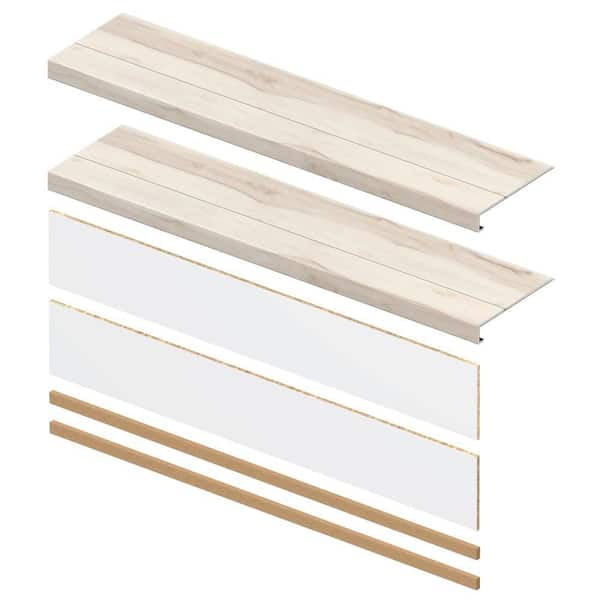 VERSATRIM Navarra 6.5 mm x 46 in. x 12 in. Exact Match Small Square ...