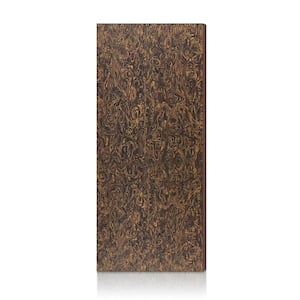 CALHOME 30 in. x 80 in. Walnut Texture Flush Hollow Core Veneer ...