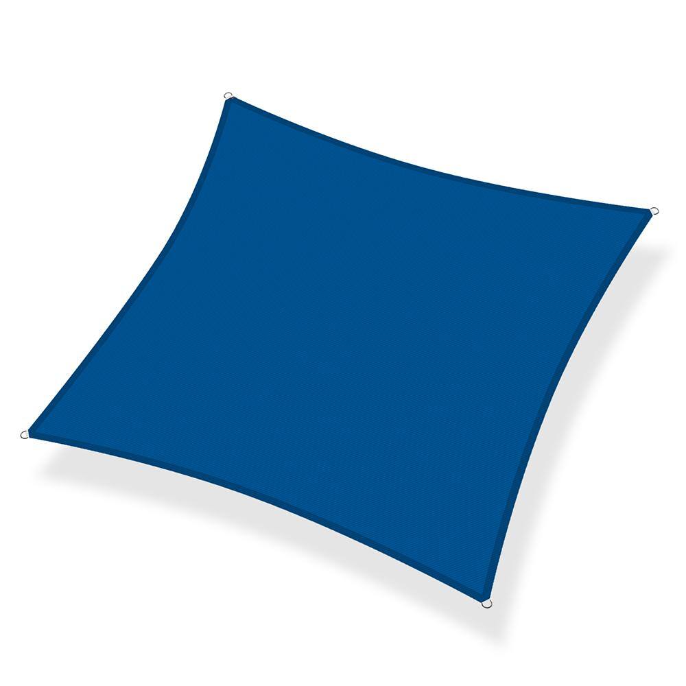 Artpuch 12 ft. x 12 ft. 185 GSM Blue Square UV Block Sun Shade Sail for ...