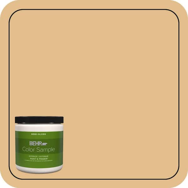 BEHR PREMIUM PLUS 8 oz. #330D-4 Warm Muffin Semi-Gloss Interior ...