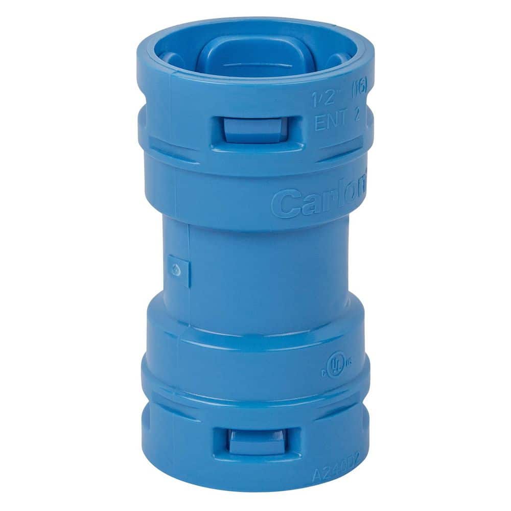 Carlon 1/2 in. Polycarbonate ENT 2-Piece Coupling A240D2-10R - The Home ...