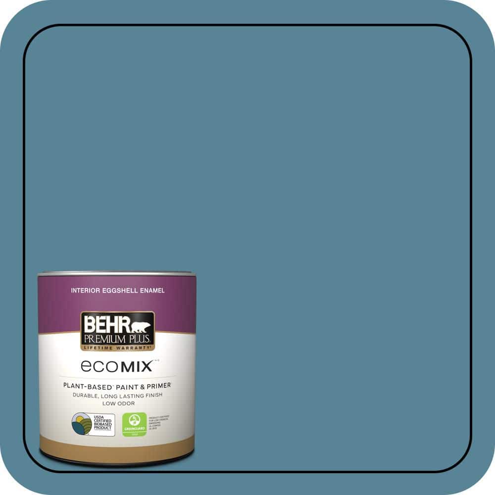 Reviews for BEHR PREMIUM PLUS 1 qt. #S480-5 Blue Moon Bay Eggshell ...