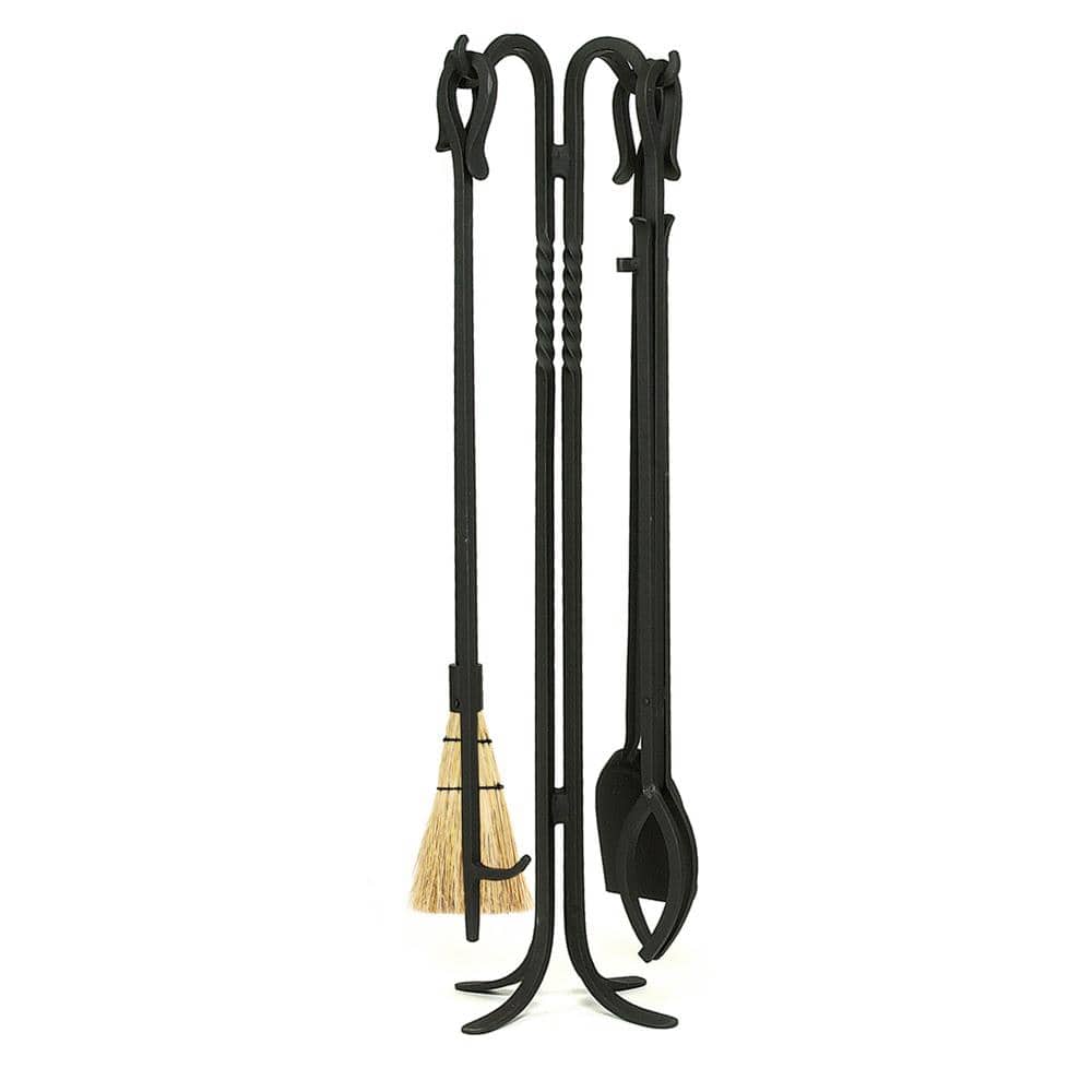 ACHLA DESIGNS 38.5 in. Tall 5-Piece Black Shepherd's Hook II Mini ...