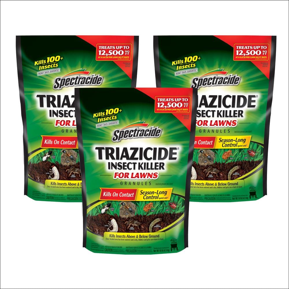 Spectracide 10 lbs. Triazicide Lawn Insect Killer Granules (3-Pack) HG ...