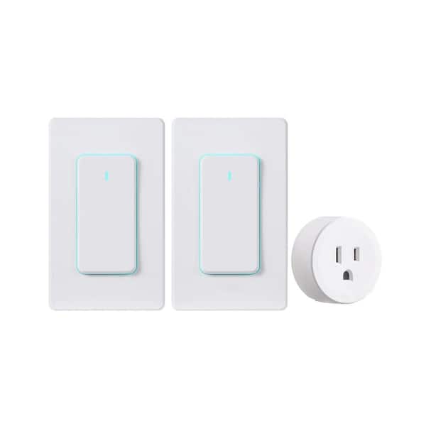 Ahfiwaso 10 Amp Smart Home Plug Outlet with Switch, Remote Control and ...