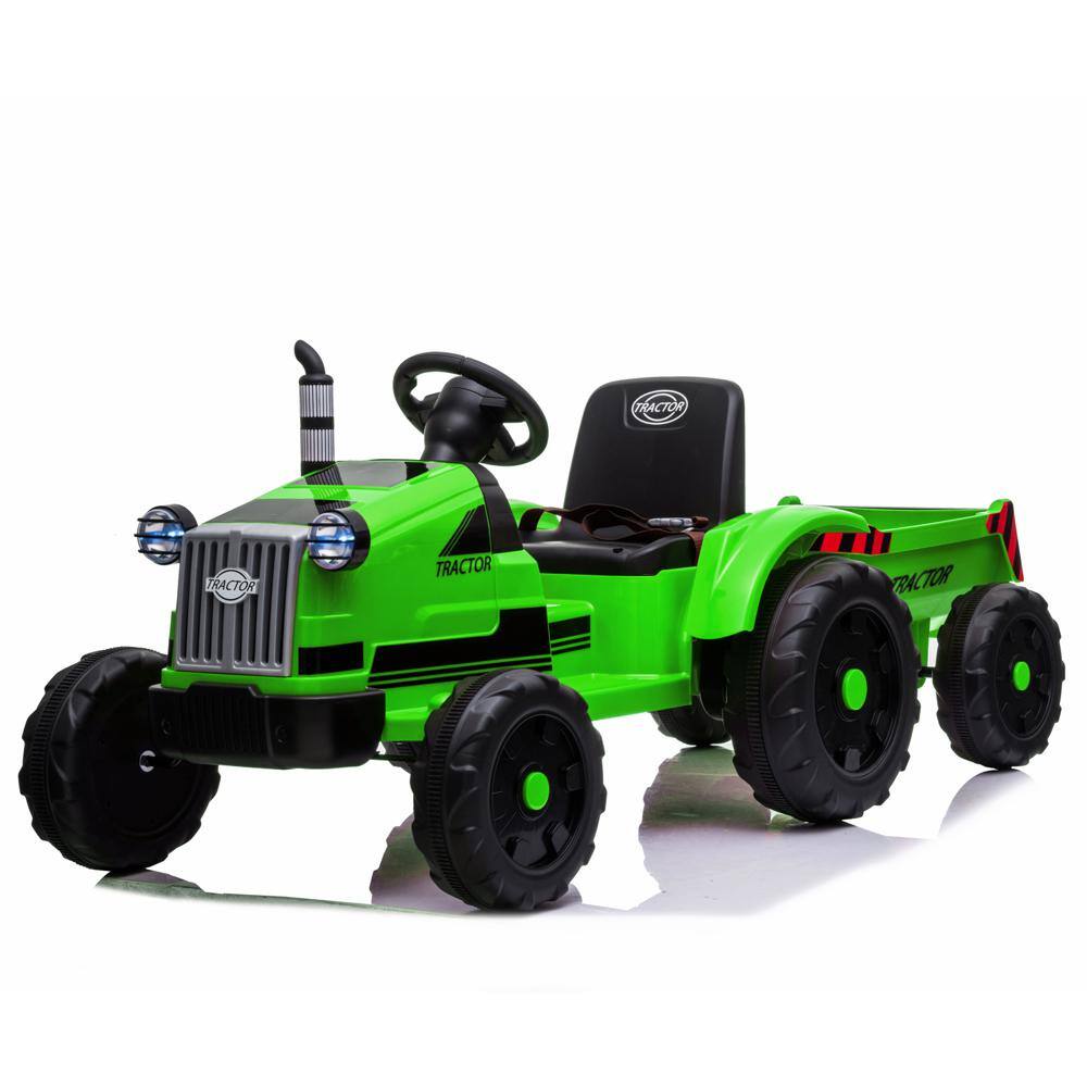 Karl home 12-Volt Ride-On Tractor LED Light Electric Agricultural ...
